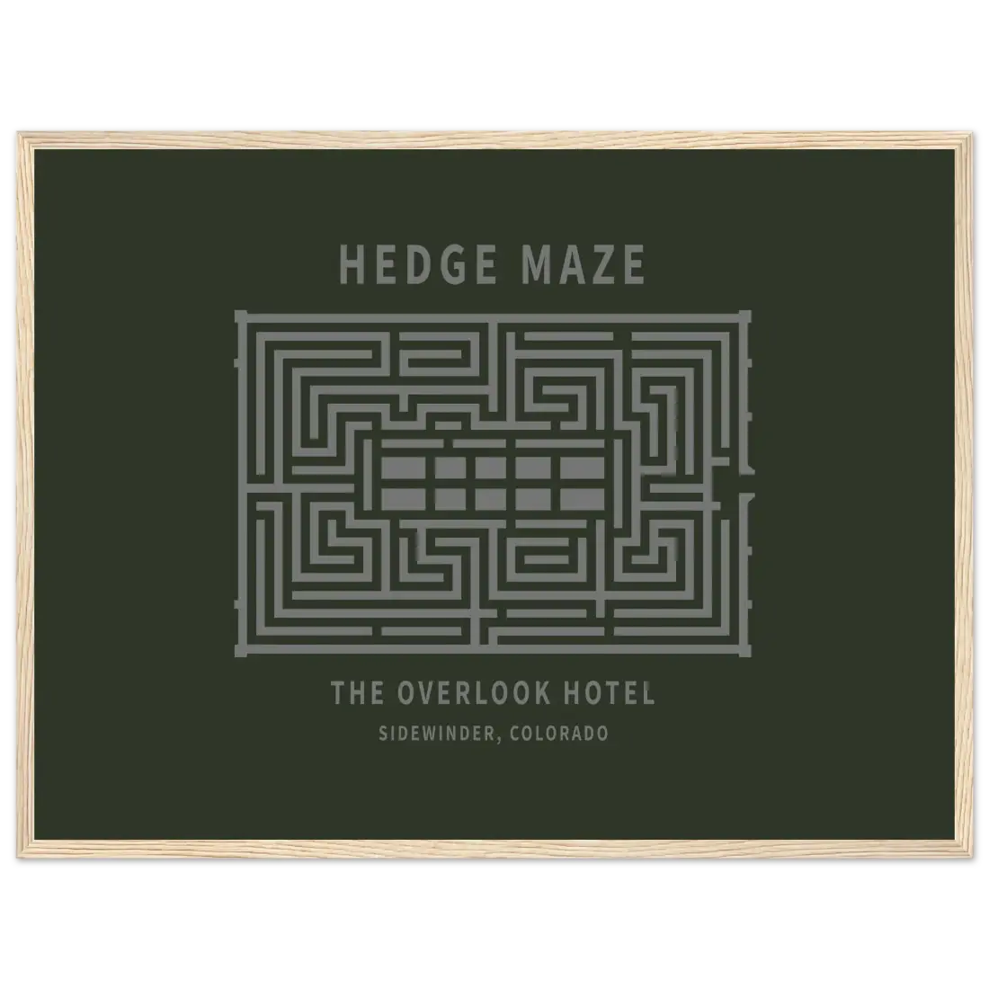 Art-O-Rama Shop - Hedge Maze The Overlook Hotel - The Shining Movie Poster