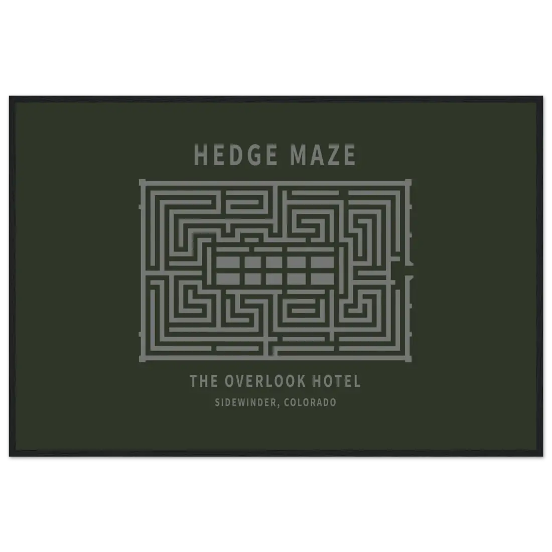 Art-O-Rama Shop - Hedge Maze The Overlook Hotel - The Shining Movie Poster