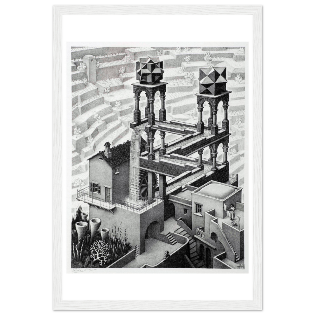 Art - O - Rama Shop - MC Escher Waterfall Art Poster – Art-O-Rama Shop