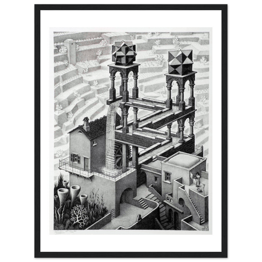 Art - O - Rama Shop - MC Escher Waterfall Art Poster – Art-O-Rama Shop