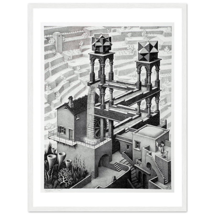 Art - O - Rama Shop - MC Escher Waterfall Art Poster – Art-O-Rama Shop