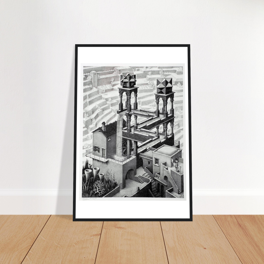 Art - O - Rama Shop - MC Escher Waterfall Art Poster – Art-O-Rama Shop