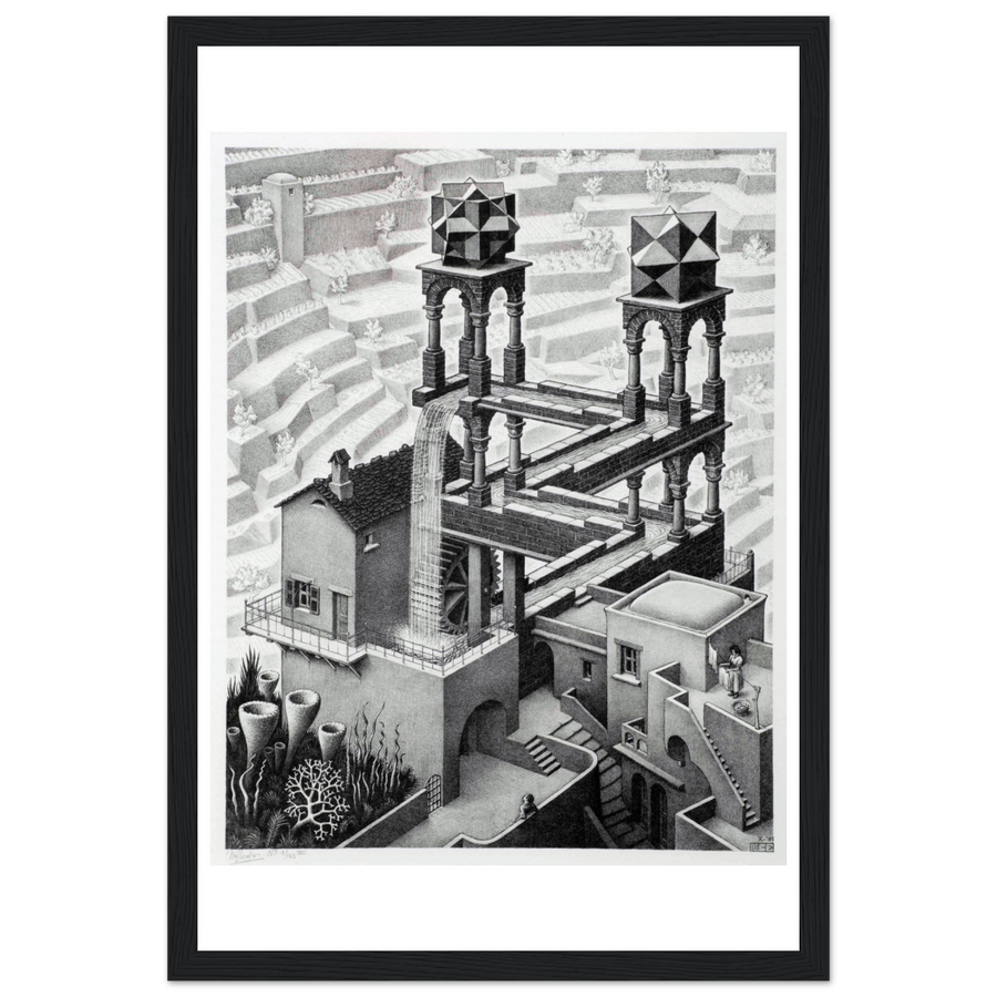 Art - O - Rama Shop - MC Escher Waterfall Art Poster – Art-O-Rama Shop