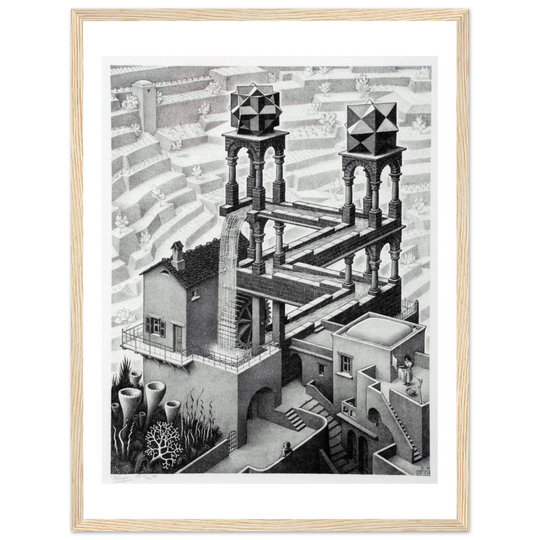 Art - O - Rama Shop - MC Escher Waterfall Art Poster – Art-O-Rama Shop