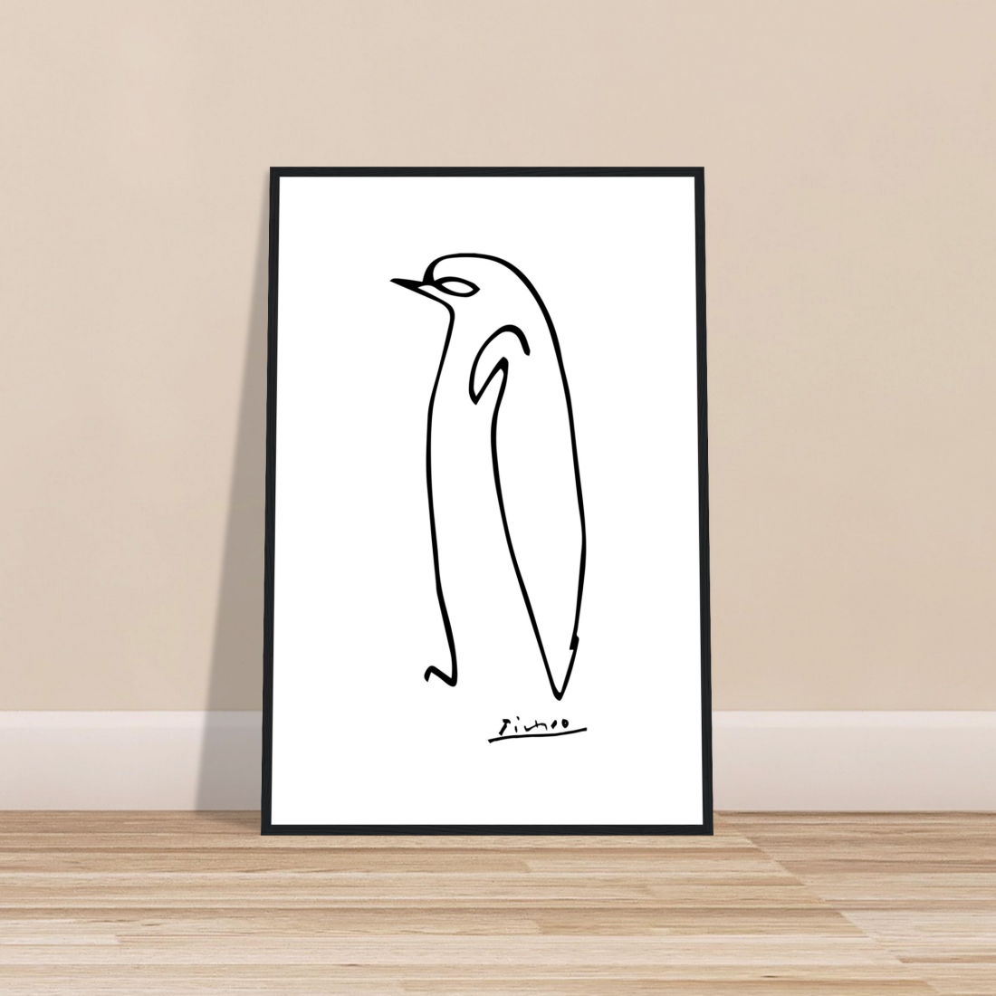 Art-O-Rama Shop - Pablo Picasso Penguin Line Artwork Poster