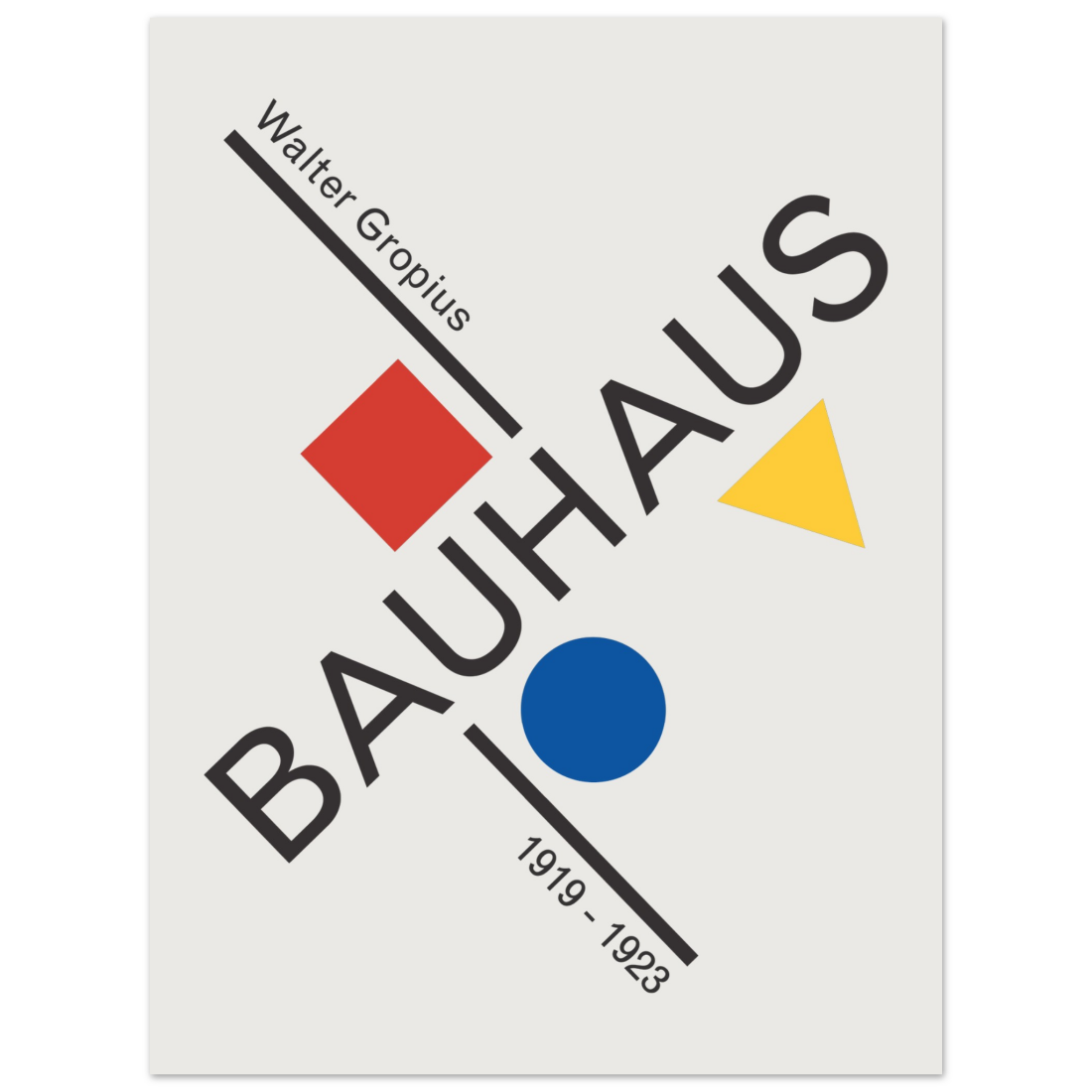 Art - O - Rama Shop - Walter Gropius Bauhaus Artwork Poster – Art-O ...