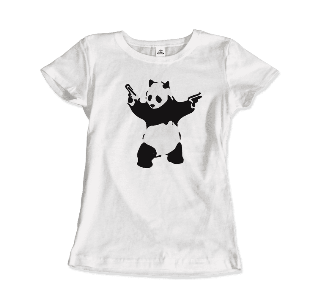 Art-O-Rama - Banksy Pandamonium Armed Panda Artwork T-Shirt – Art-O ...