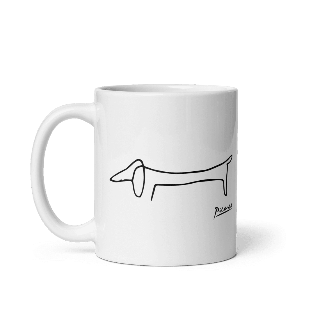 Art-O-Rama Shop - Pablo Picasso Dachshund Dog (Lump) Artwork Mug
