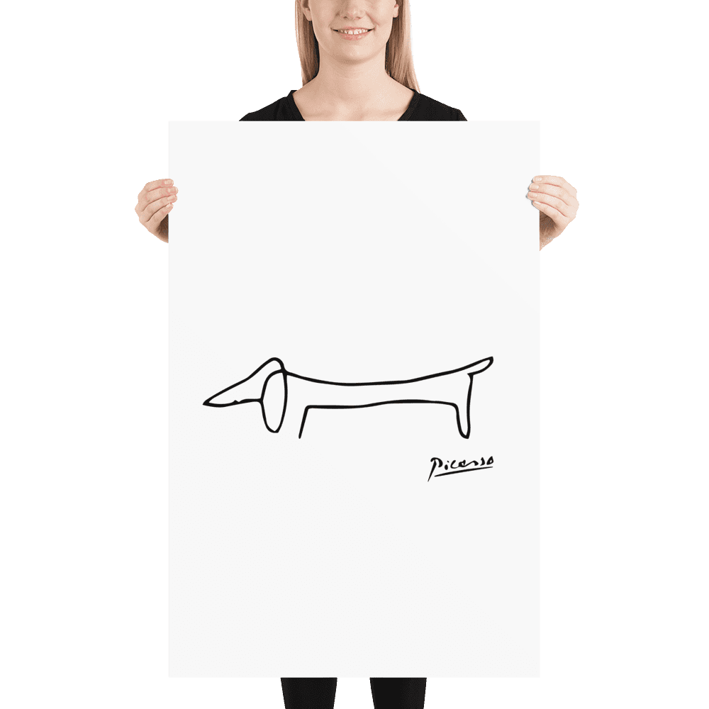 Art-O-Rama - Pablo Picasso Dachshund Dog (Lump) Artwork Poster – Art-O ...