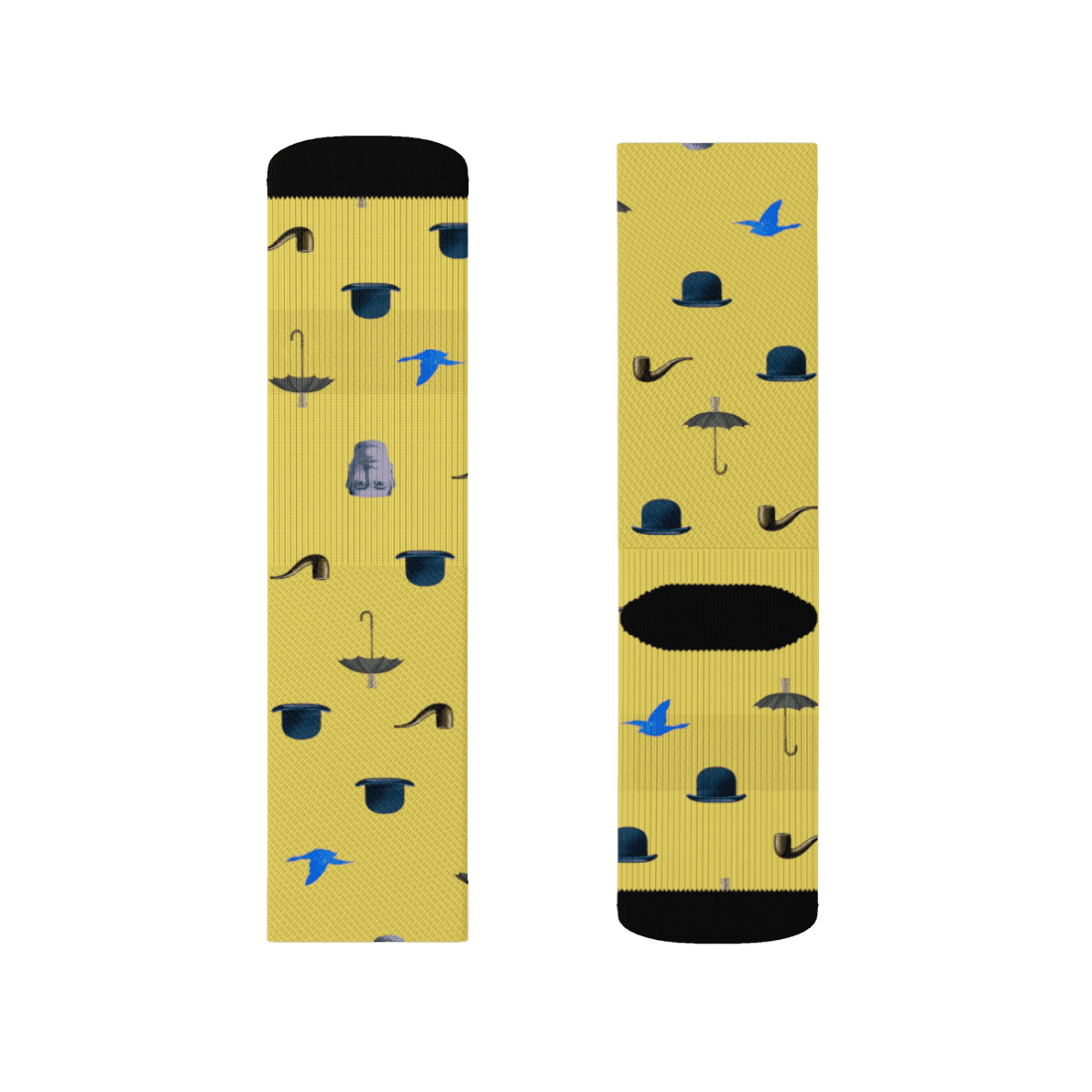 Art-O-Rama Shop - René Magritte Artwork Pattern Socks